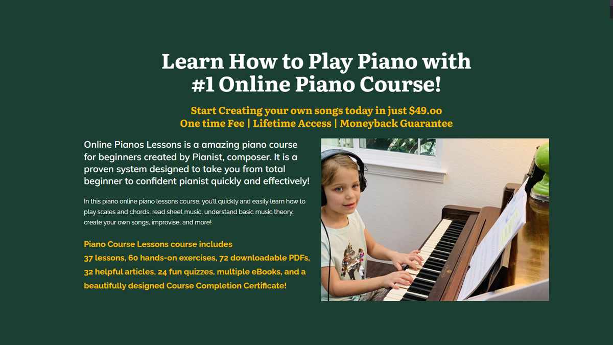 Online Piano Lessons | Piano Course for beginners